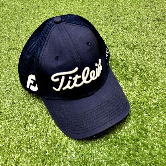 Titleist | Accessories | Titleist Fj Pro V Flex Fit Stretch Navy Blue ...